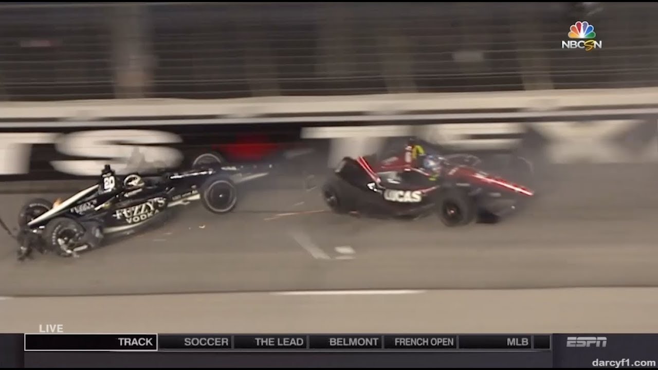 Top 10 IndyCar Crashes of 2018 - YouTube