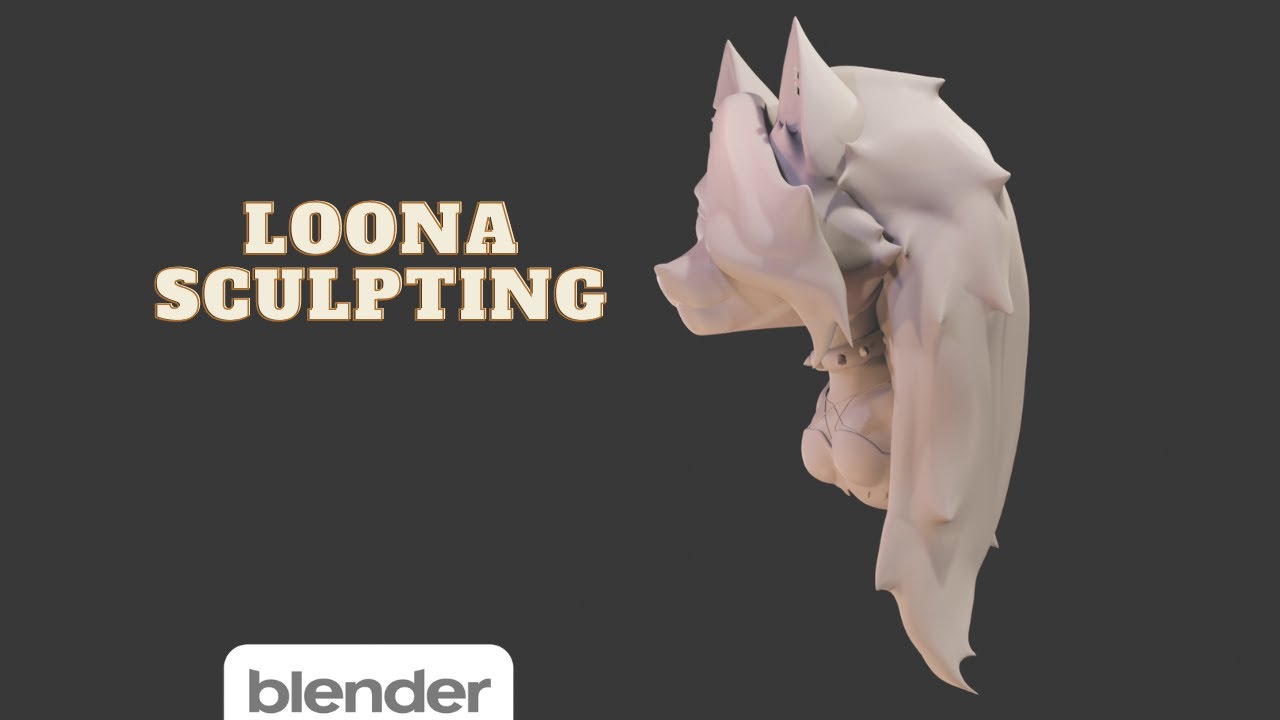Loona blender sculpting | Timelapse - YouTube