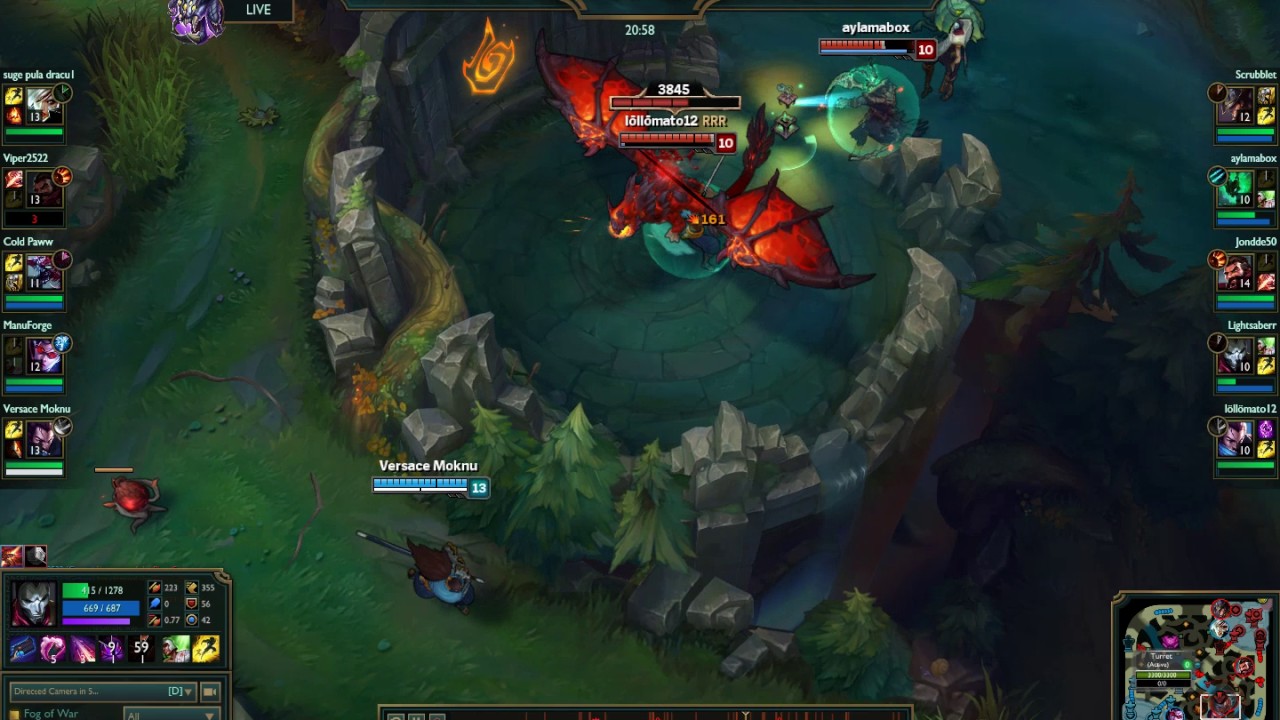 League Of Legends Infernal drake steal - YouTube