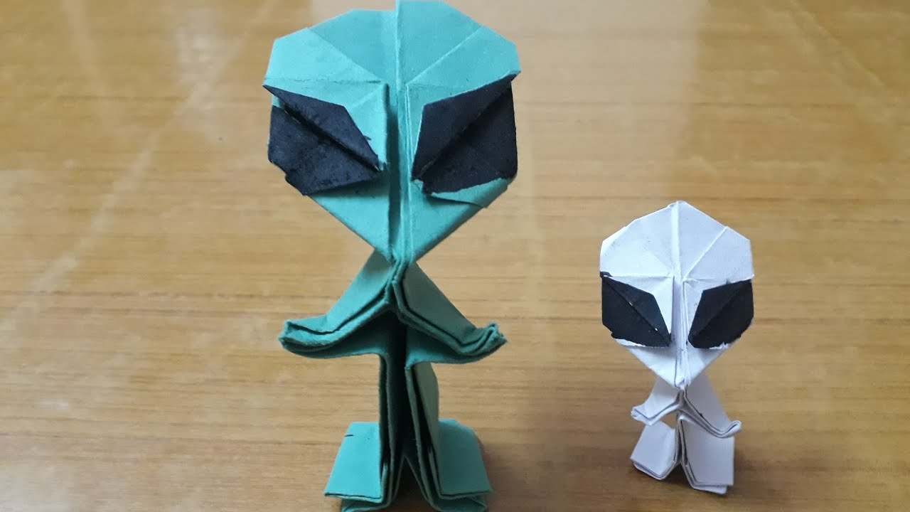 How to make origami alien || easy and cute || by creators come - YouTube