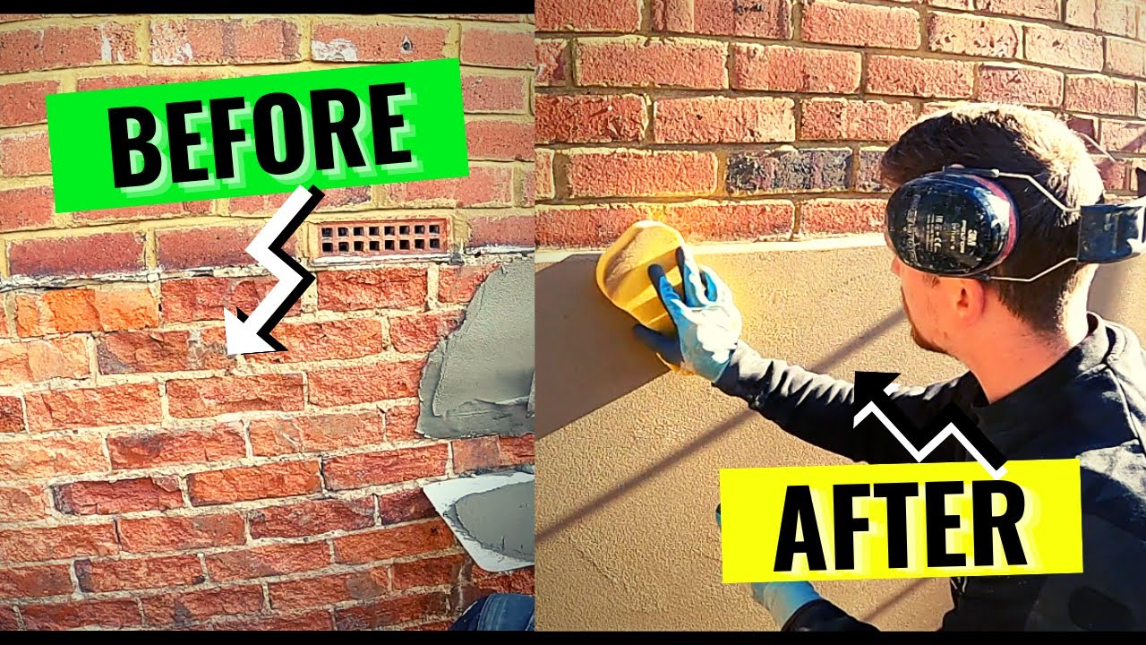 Repairing Old Walls With Sand Cement Render Construction | BRICK ...