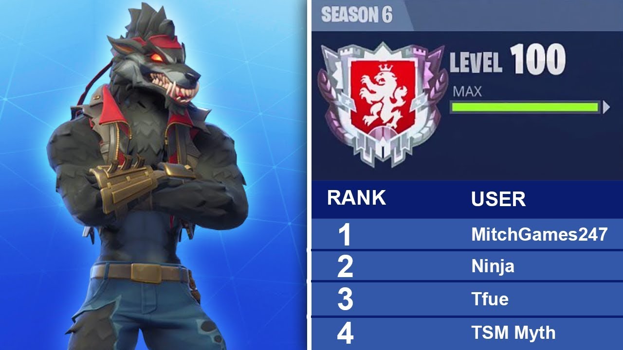 25+ WINS THIS SEASON! UNLOCKING WOLF SKIN! FORTNITE SEASON 6 LEVEL 35 ...