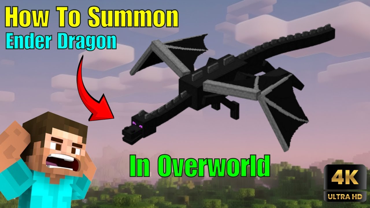 How To Summon Ender Dragon in Overworld Minecraft 2024 - YouTube