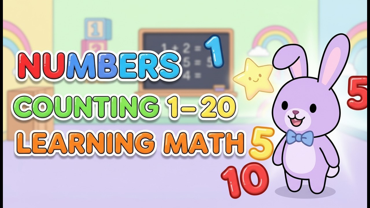 Learn Numbers with Bunny | Counting 1-18 for Kids | Preschool Learning ...