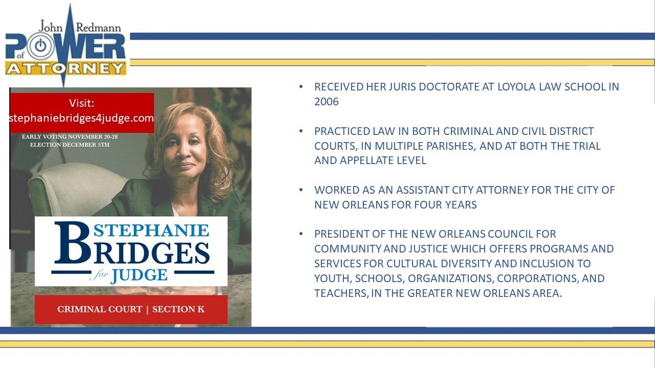 John Redmann: Power of Attorney- Interview with Stephanie Bridges - YouTube