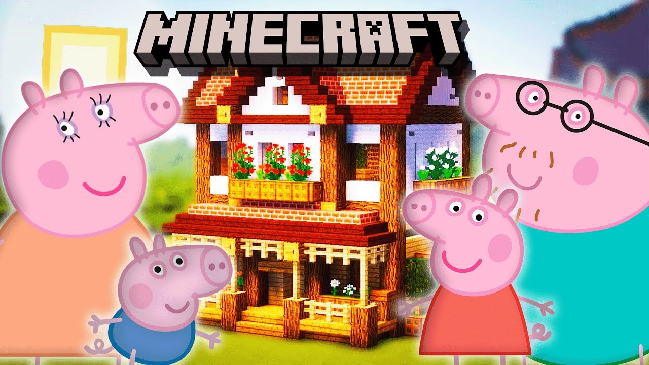 Peppa Pig Family Play Minecraft 90 - YouTube