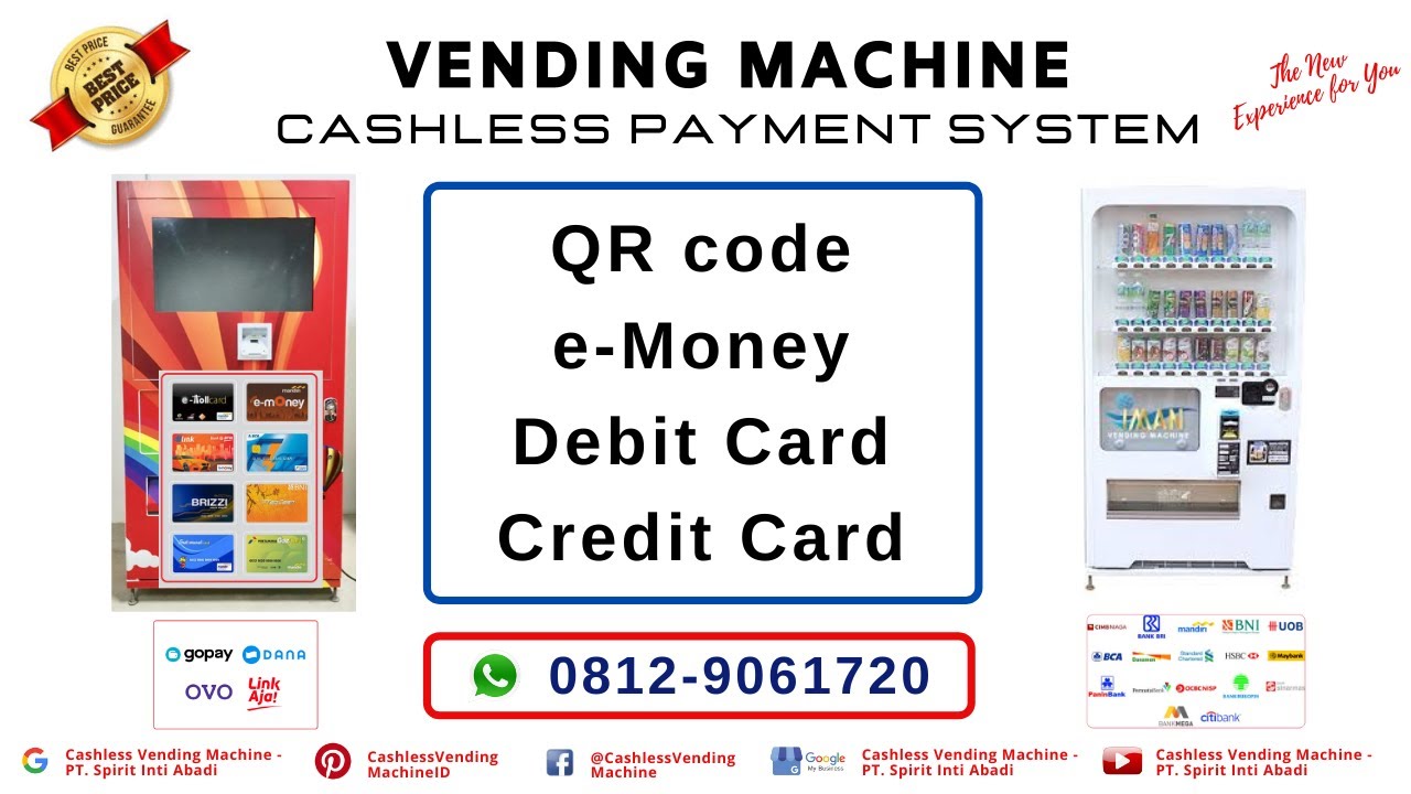 #QRCODE : Cashless Payment System Vending Machine QR Code - eMoney ...