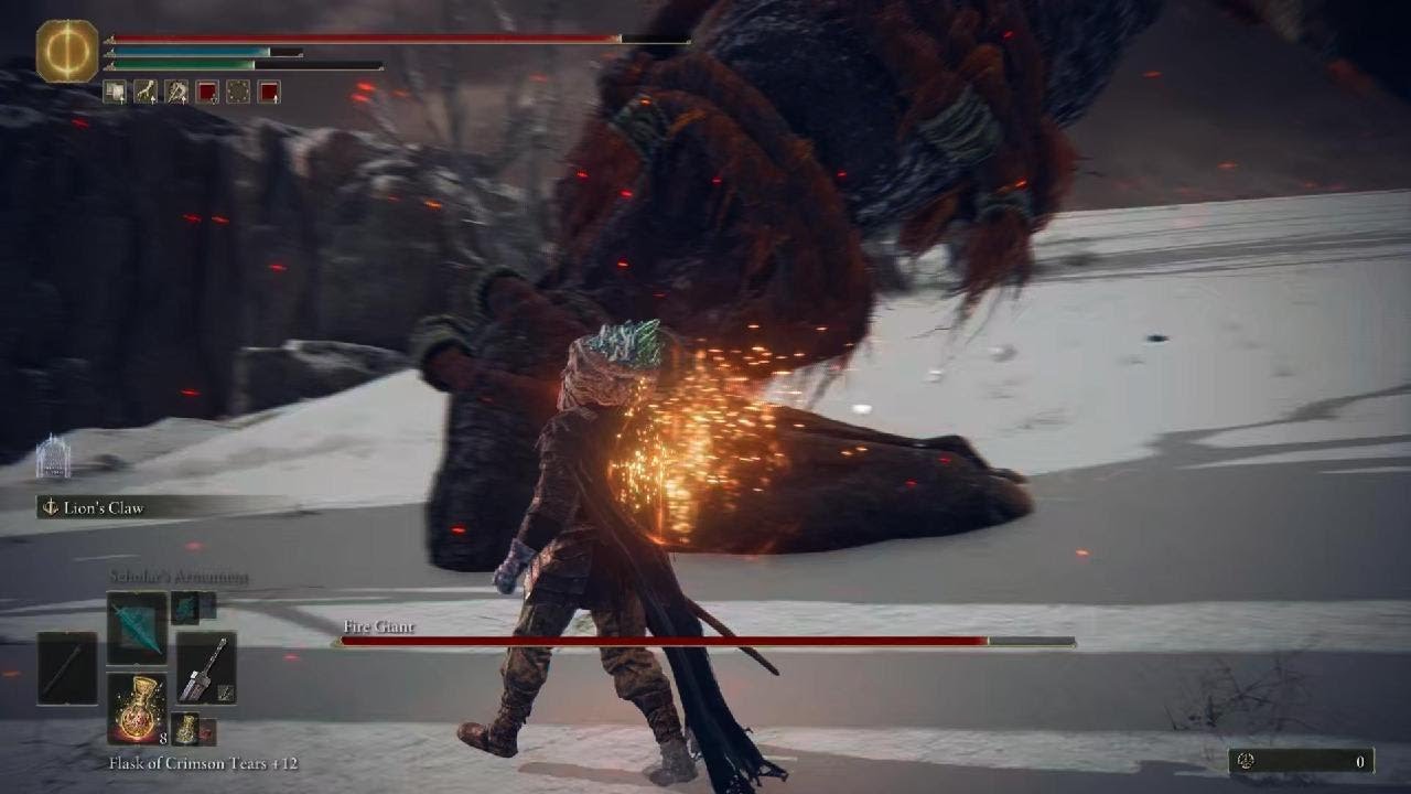 Strength Magic Build vs Fire Giant ELDEN RING - YouTube