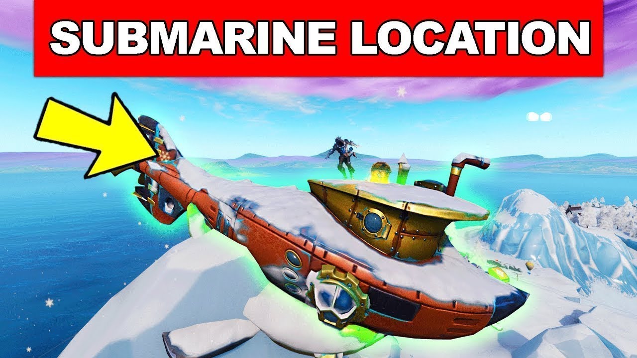 Dance on Top of a Submarine Location Guide - fortnite - YouTube