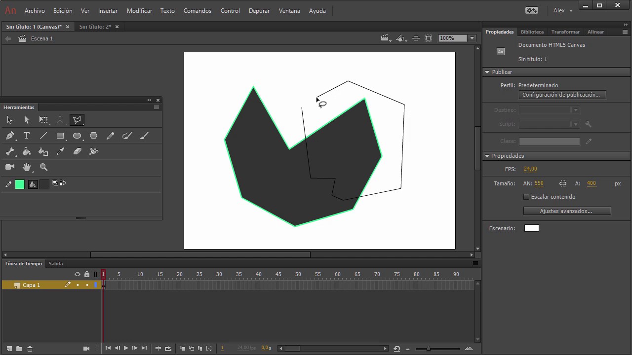 Herramientas de Adobe Animate CC - YouTube