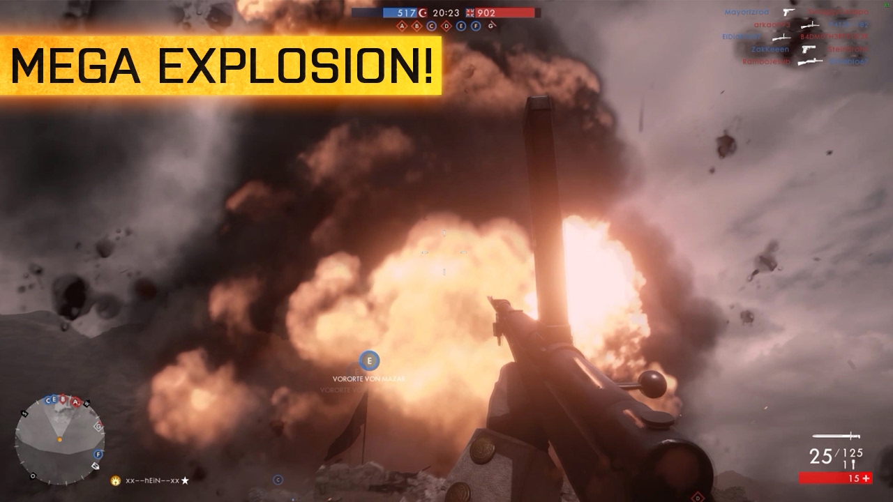 Mega Explosion in Battlefield 1! - Battlefield Mysteries #5 - YouTube