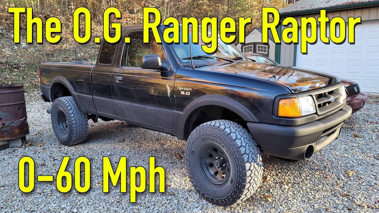 1995 Ranger AWD 5.0 V8 Swap 0-60 Run O.G. Raptor - YouTube