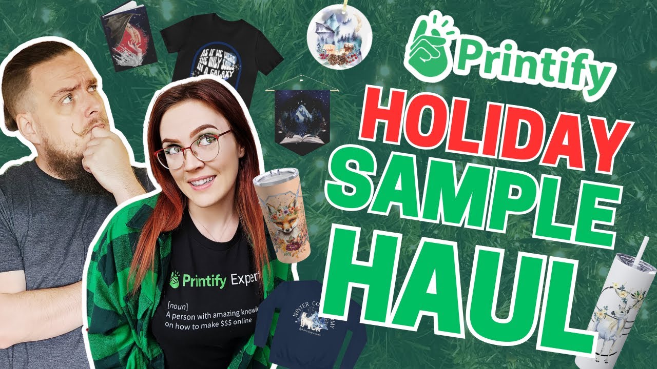 ULTIMATE Printify Product Sample Haul Review for Etsy🎄 - YouTube