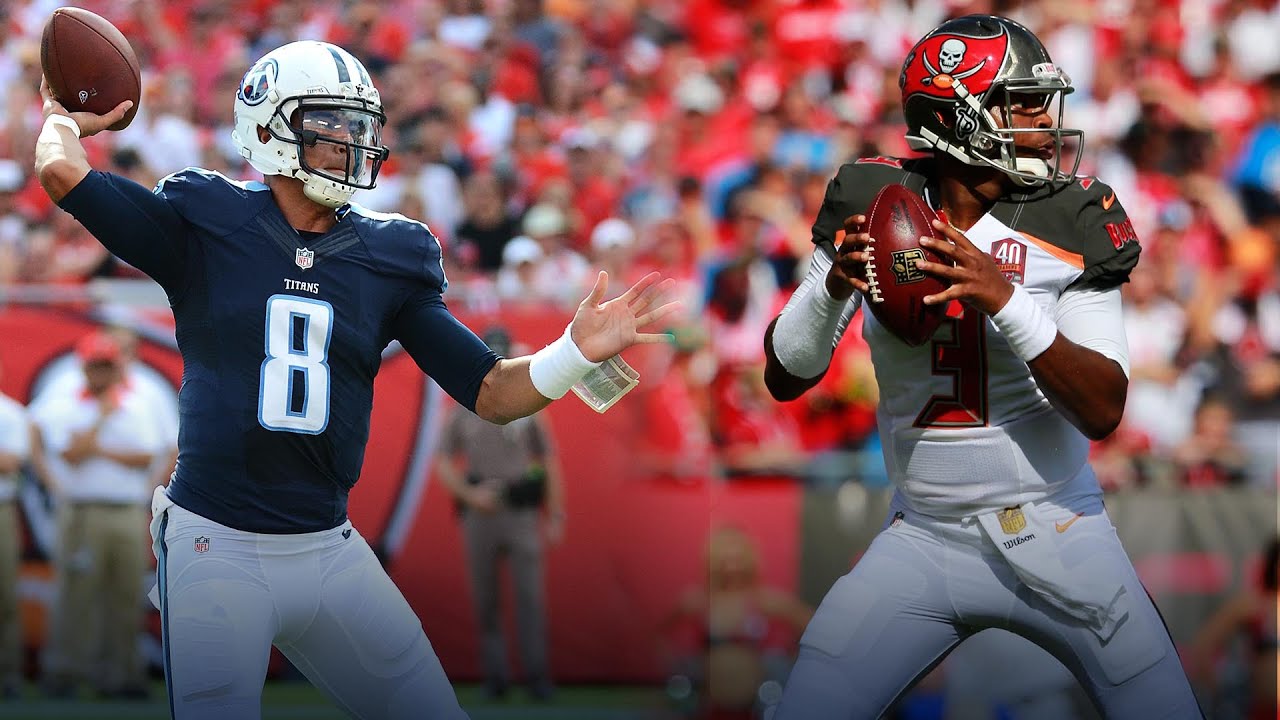 Jameis Winston vs Marcus Mariota: Rookie QBs 2015 Week 1 Highlights ...