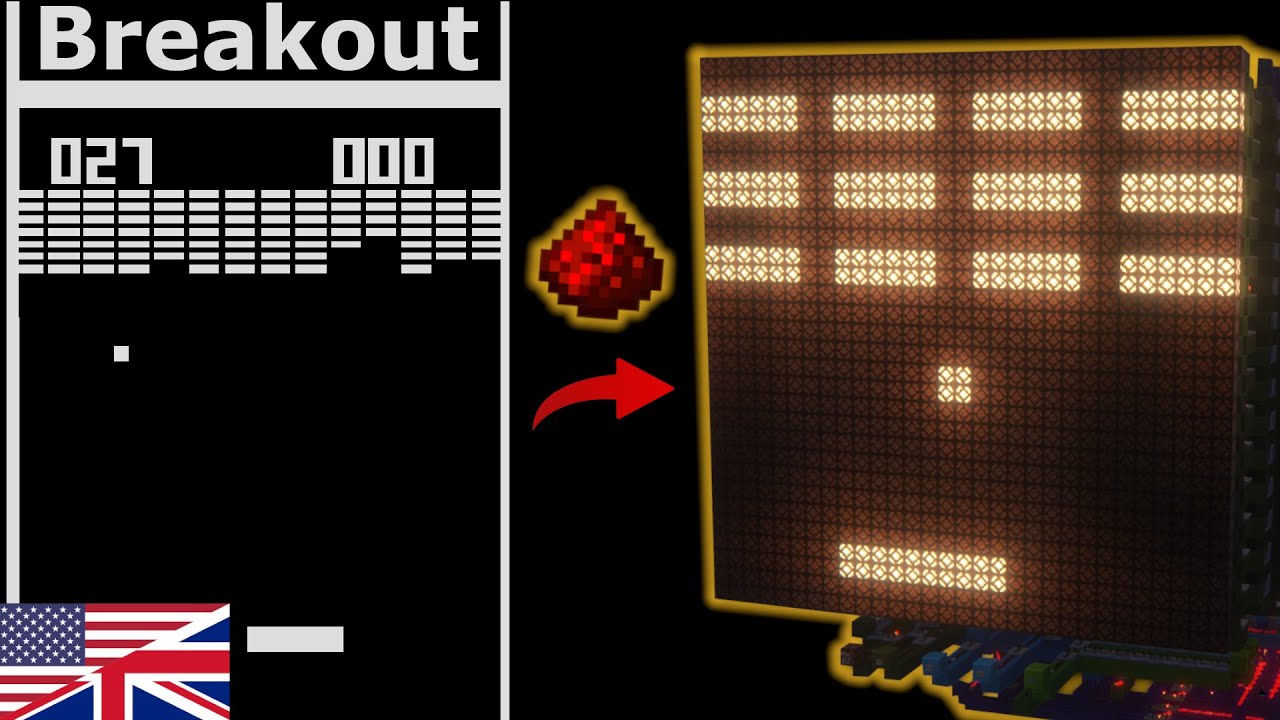 I made Breakout in Minecraft - YouTube