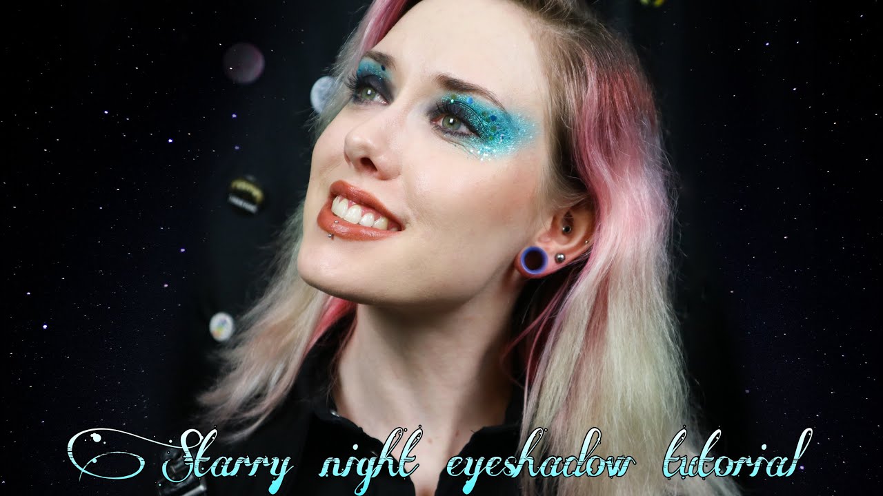 starry night eyeshadow tutorial - YouTube