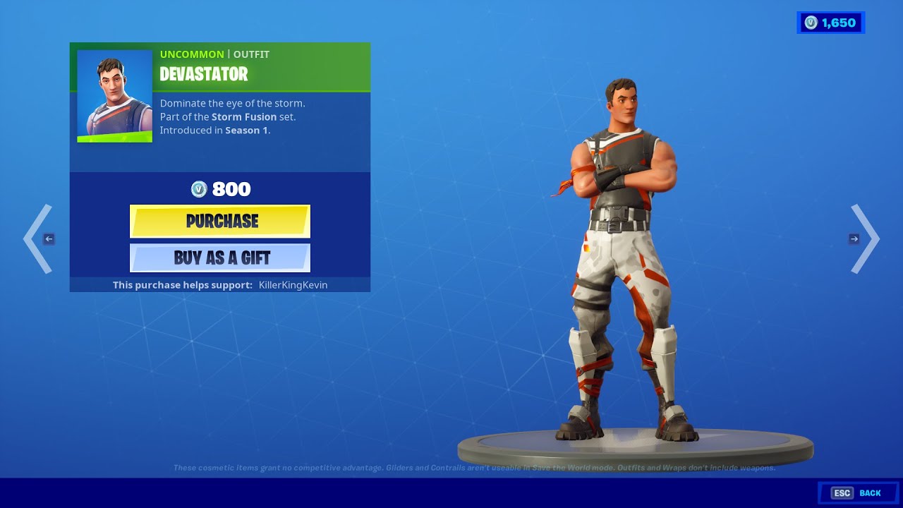 This SKIN came back AFTER 2 YEARS in Fortnite - Rare Devastator Skin ...