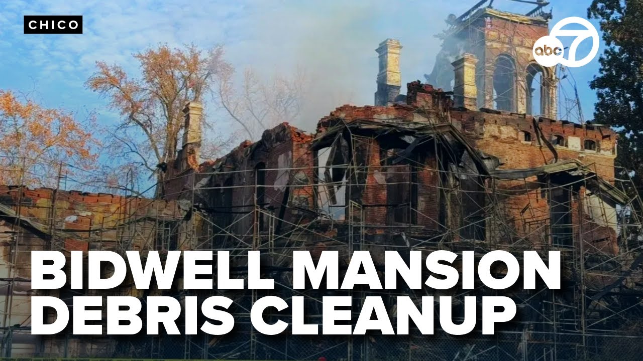 Debris cleanup begins for historic Bidwell Mansion destroyed in arson ...