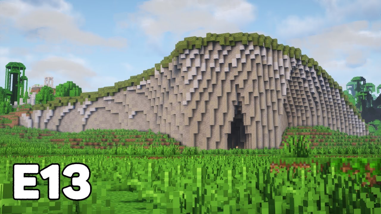 Custom Cliff Terraforming! | Minecraft Survival E13 - YouTube