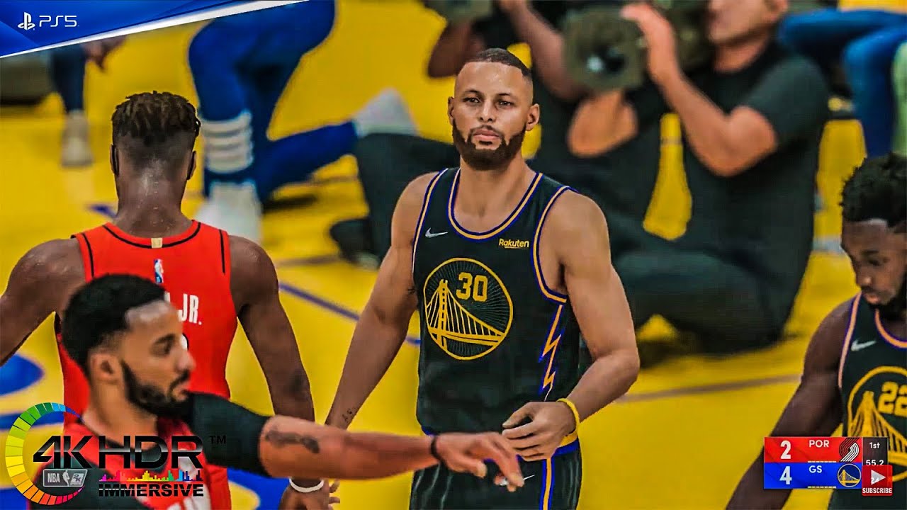 NBA 2K22 Golden State Warriors vs Portland Trailblazers 4K60FPS! PS5 ...