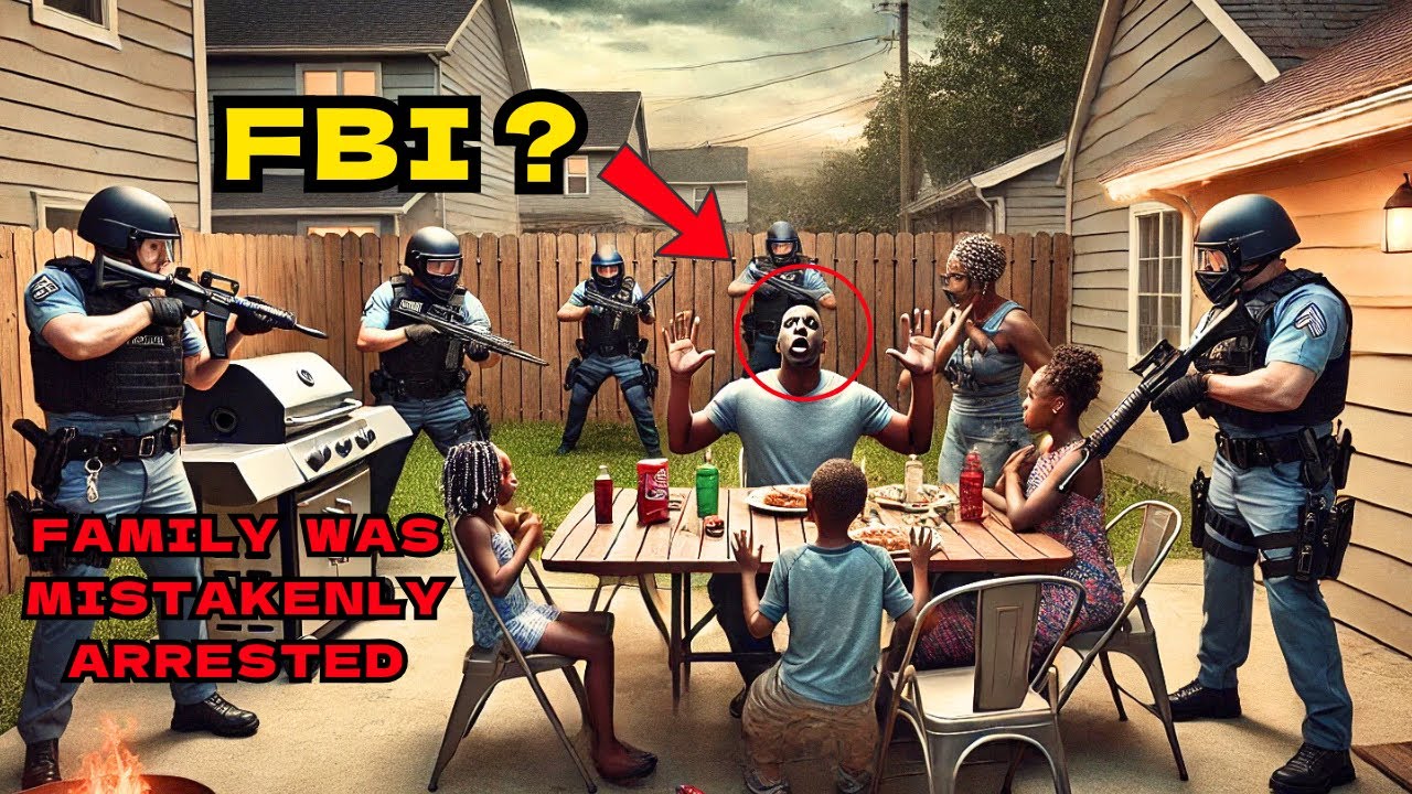 Police officers broke into a private home. The father of the family is ...