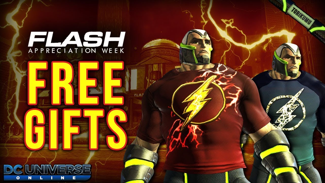 DCUO Free Gift: Flash Logo T-Shirts | Flash Appreciation Week 2019 ...