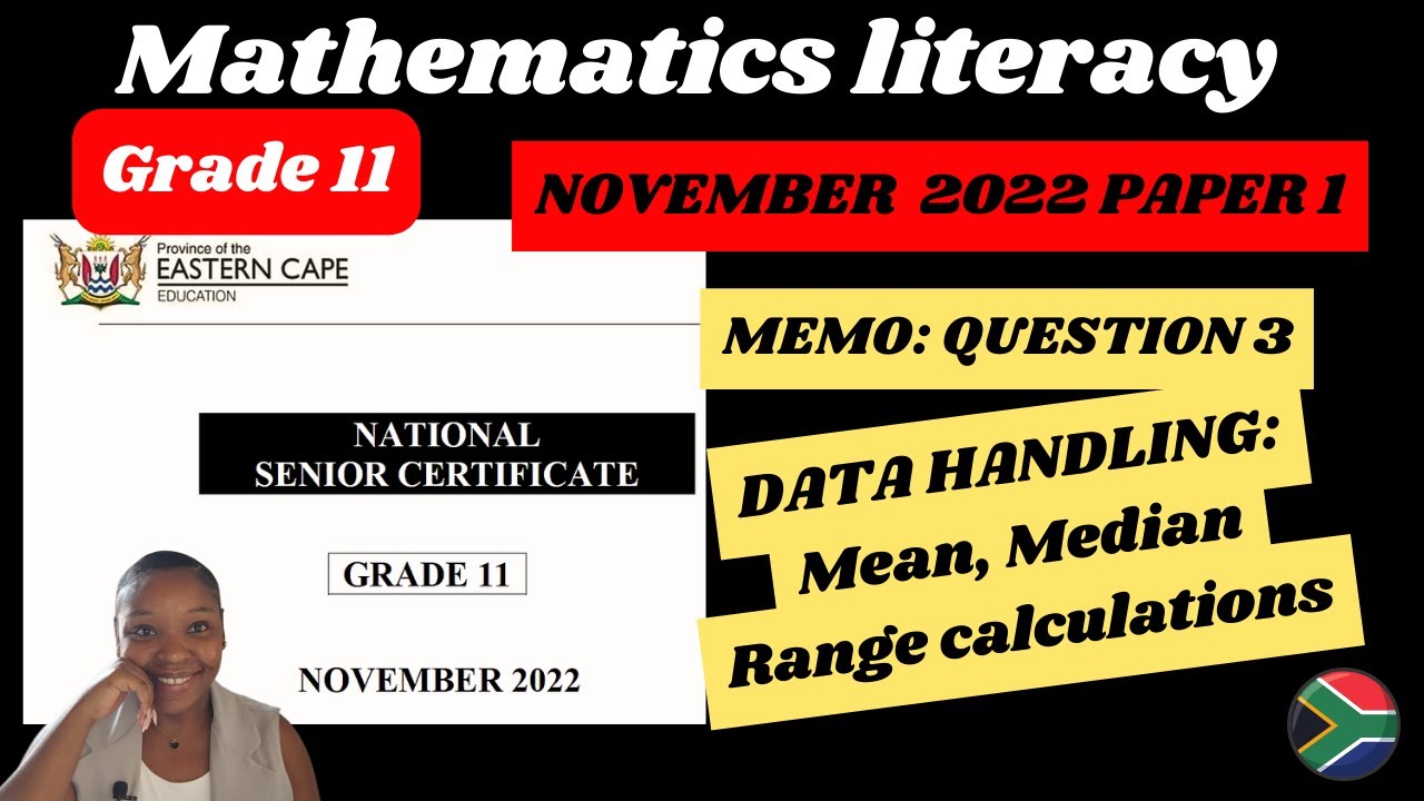 Grade 11 Mathematical Literacy November 2022 paper 1| Exam paper ...
