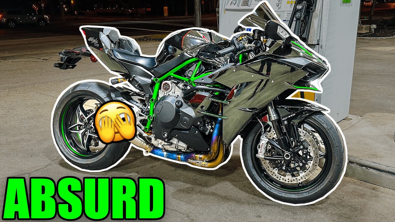 Ninja H2 FIRST RIDE with NEW EXHAUST 💥 - YouTube