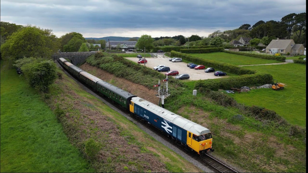 'Rodney' return 50021 first loaded passenger run in 20 years+ - YouTube