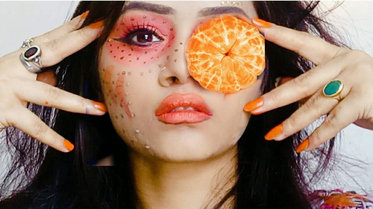 Orange Fruit Makeup Tutorial ||Fashion ornate || - YouTube