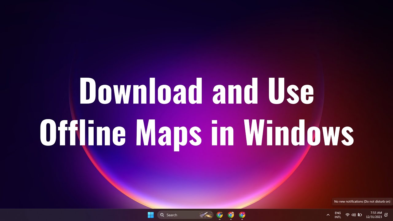 How to Download and Use Offline Maps in Windows 10 - YouTube
