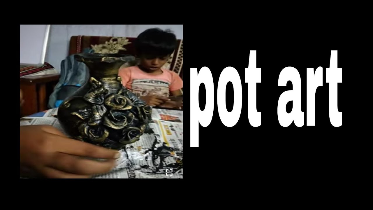 pot art, mcil clay work - YouTube