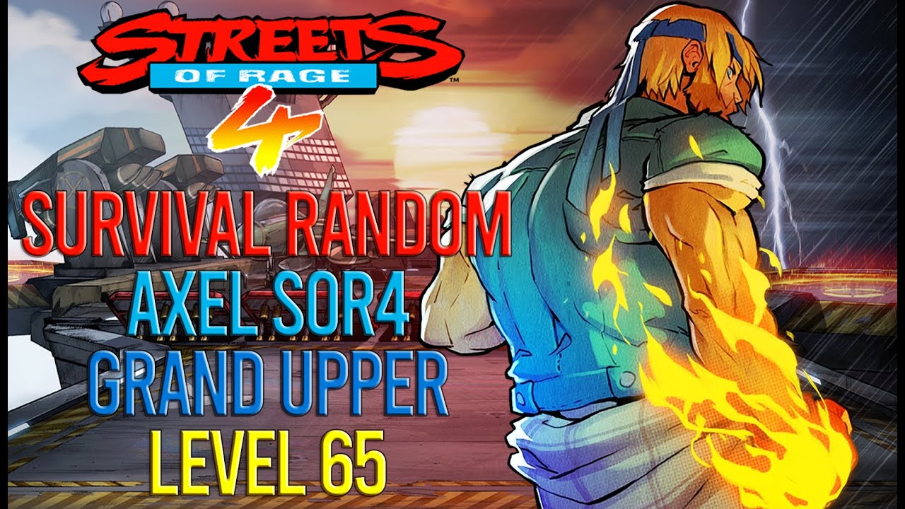 Streets Of Rage 4 - Axel SOR4 Survival Random Sim (Level 65) - YouTube