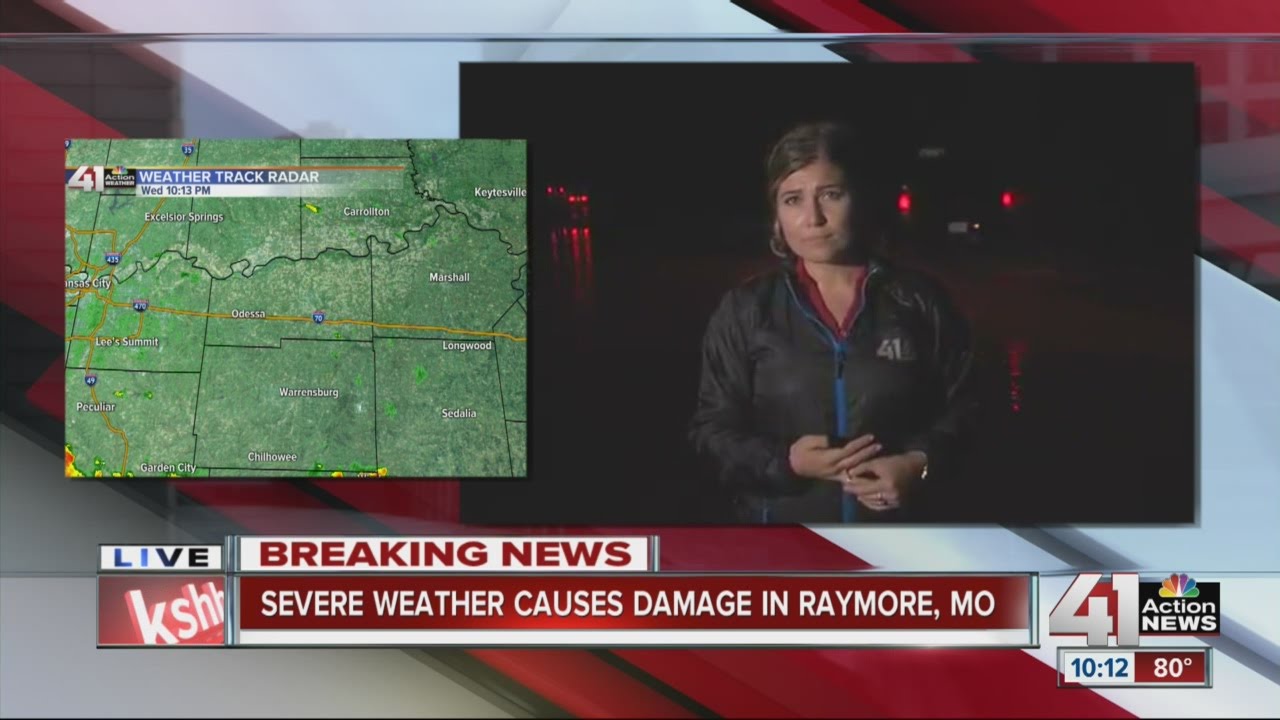 Flooding in Raymore following severe weather - YouTube