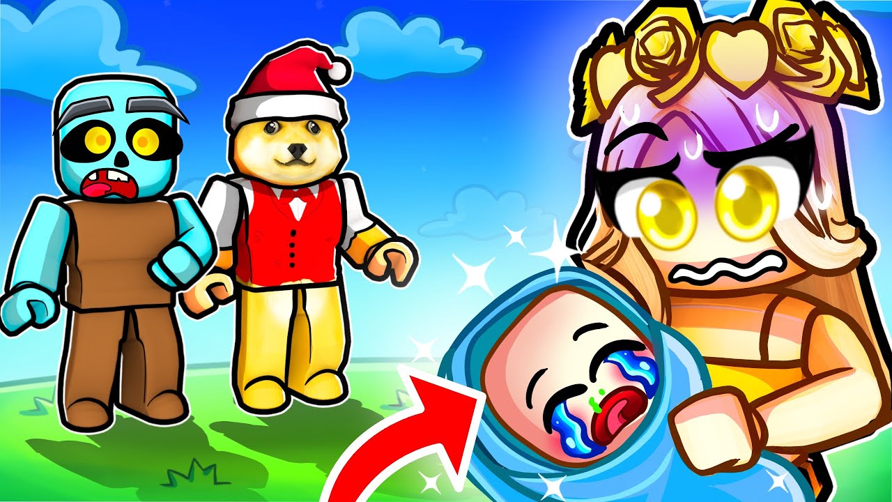Carrying a BABY with My CRAZY SIMPS In ROBLOX... - YouTube