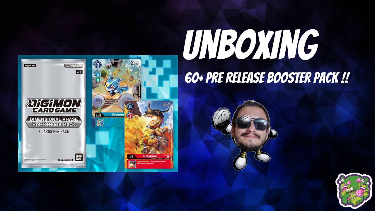 UNBOXING 60 BOOSTER PACK PRE RELEASE !! - Digimon TCG - YouTube