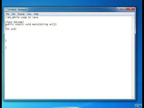do while loop in java cmd - YouTube