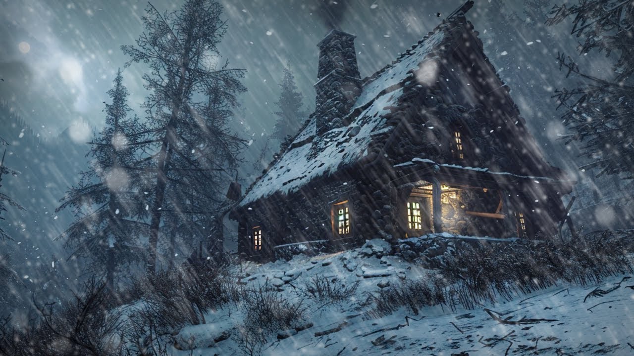 Fierce Blizzard ASMR 🌬️ Intense Snowstorm and Howling Winds for Deep ...