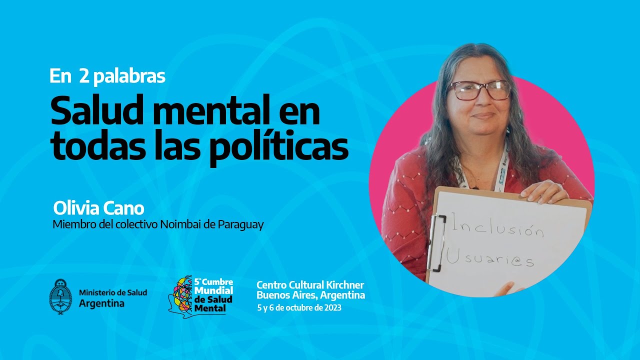 Salud mental en todas las políticas - Olivia Cano - YouTube