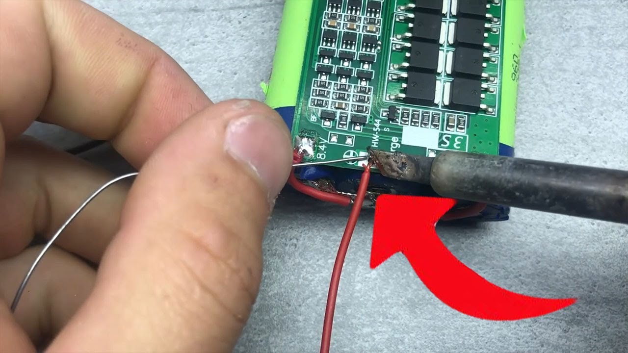 DIY / Ni Cd To Lithium Battery Conversion By Using 18650 Cells - YouTube