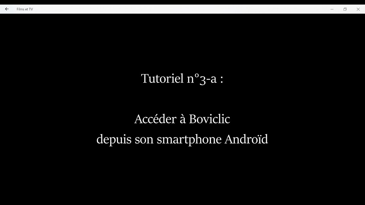 BOVICLIC Tuto n°3a : Accéder à Boviclic depuis un smartphone Android ...