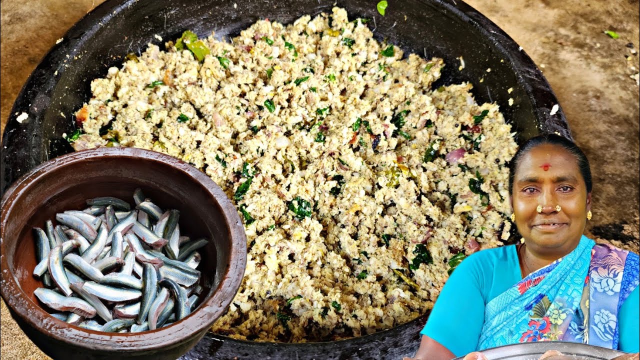 அம்மா செய்து அசத்திய சாலை மீன் புட்டு Mom made amazing road fish ...