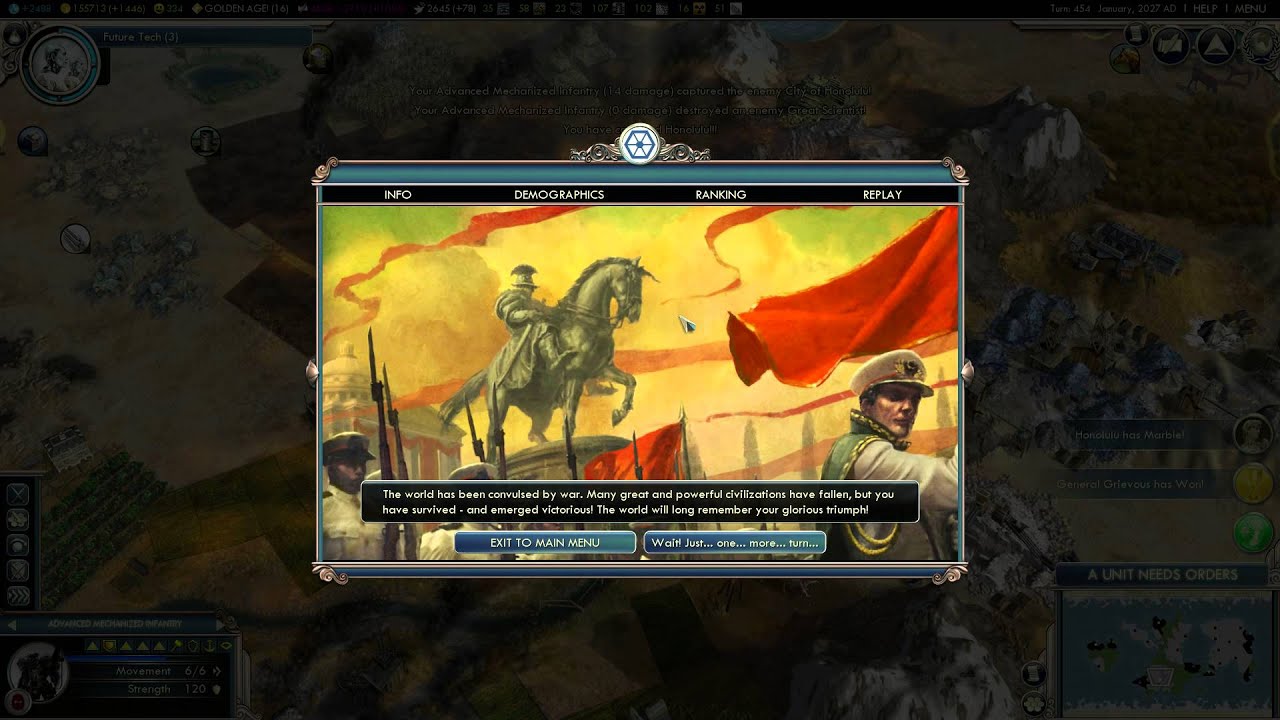 Civilization 5 Domination Victory - YouTube