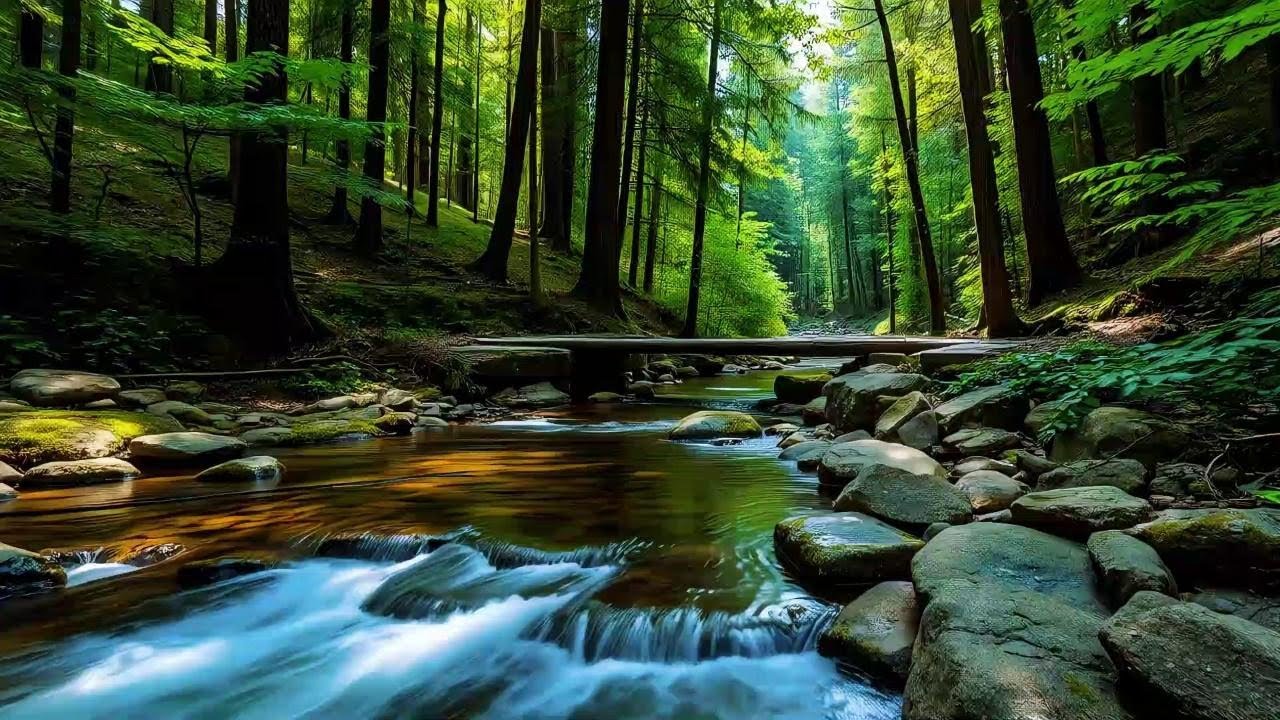 Soothing Nature Sounds: Relax with a Calming Mountain Stream Ambience ...