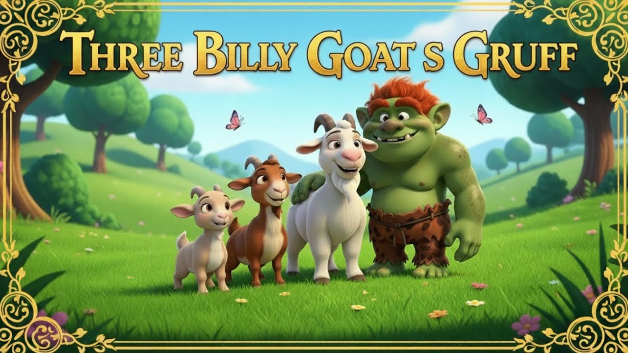 The Three Billy Goats Gruff | Fairy Tale Bedtime Story for Kids ...
