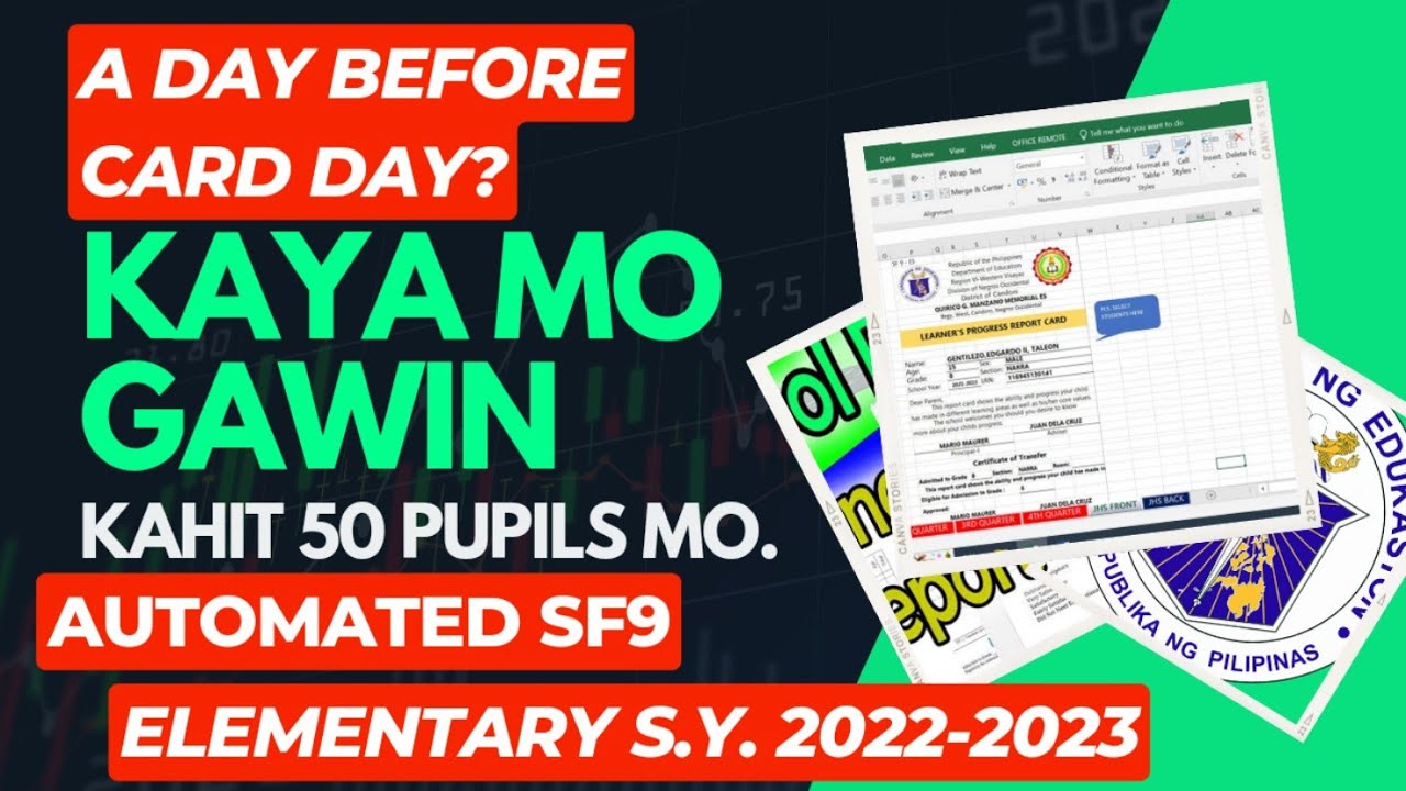 AUTOMATED SF9 FOR ELEMENTARY S.Y. 2022-2023 Latest Update. 💥💫 - YouTube