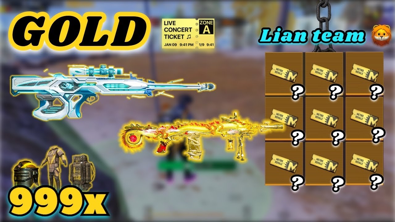 Lian Team 🤩 | Golden ticket 🎫 ?| PUBG Metro royale ch28 - YouTube