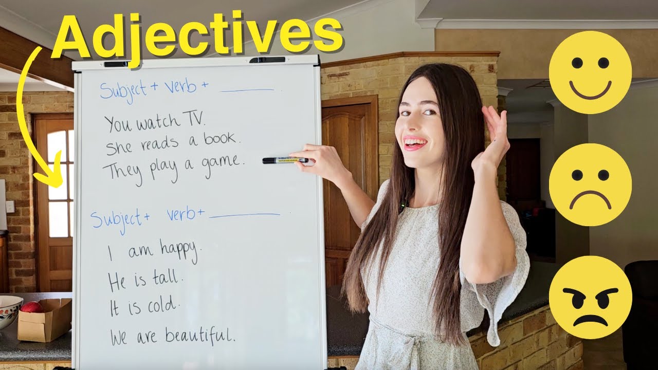 How to use adjectives | Beginner English Lesson 15 - YouTube