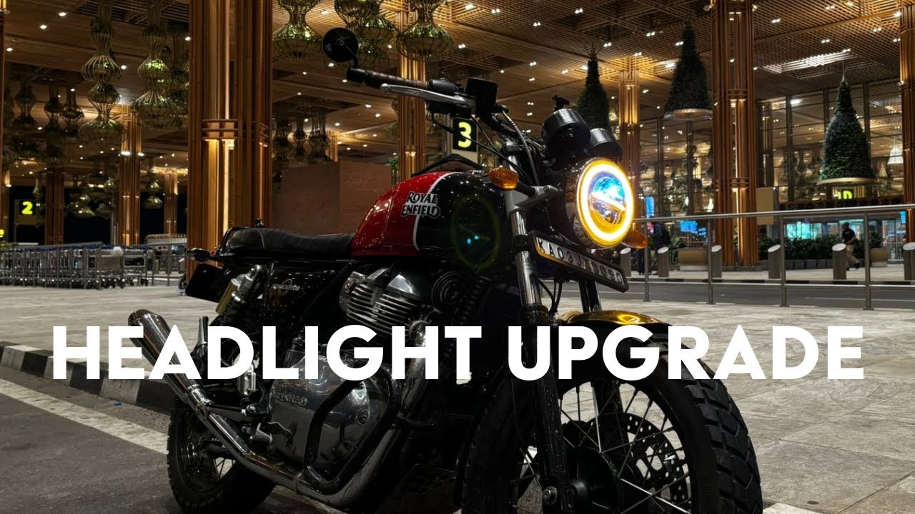 Got new headlights for my Interceptor 650 | HJG LED Headlight - YouTube