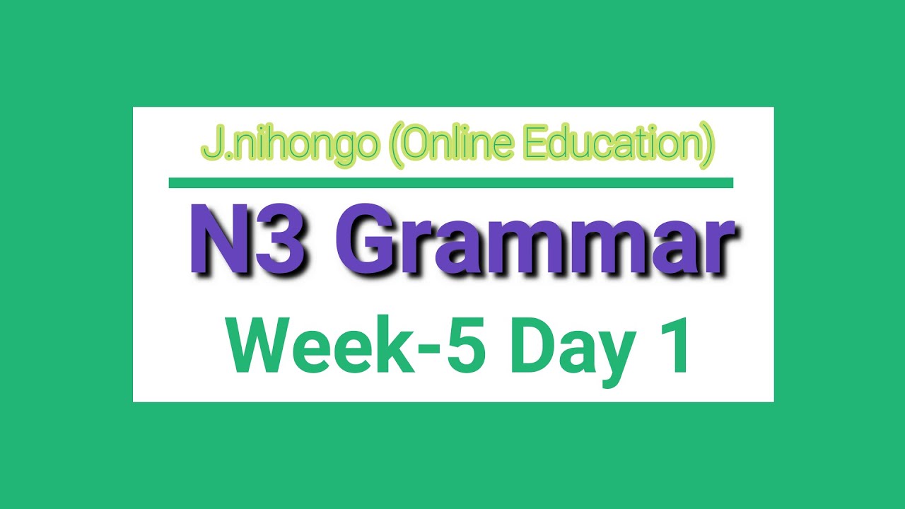 Week 5 Day 1 - YouTube